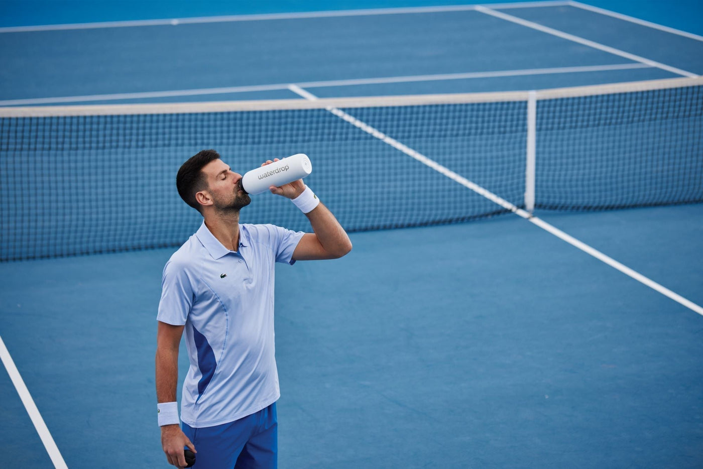 Novak Djokovic over hydratatie tijdens tennis | waterdrop®